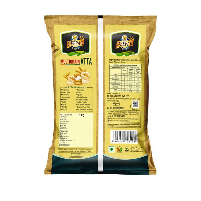 Top Multigrain Atta Manufacturer in India by Deepak Brand